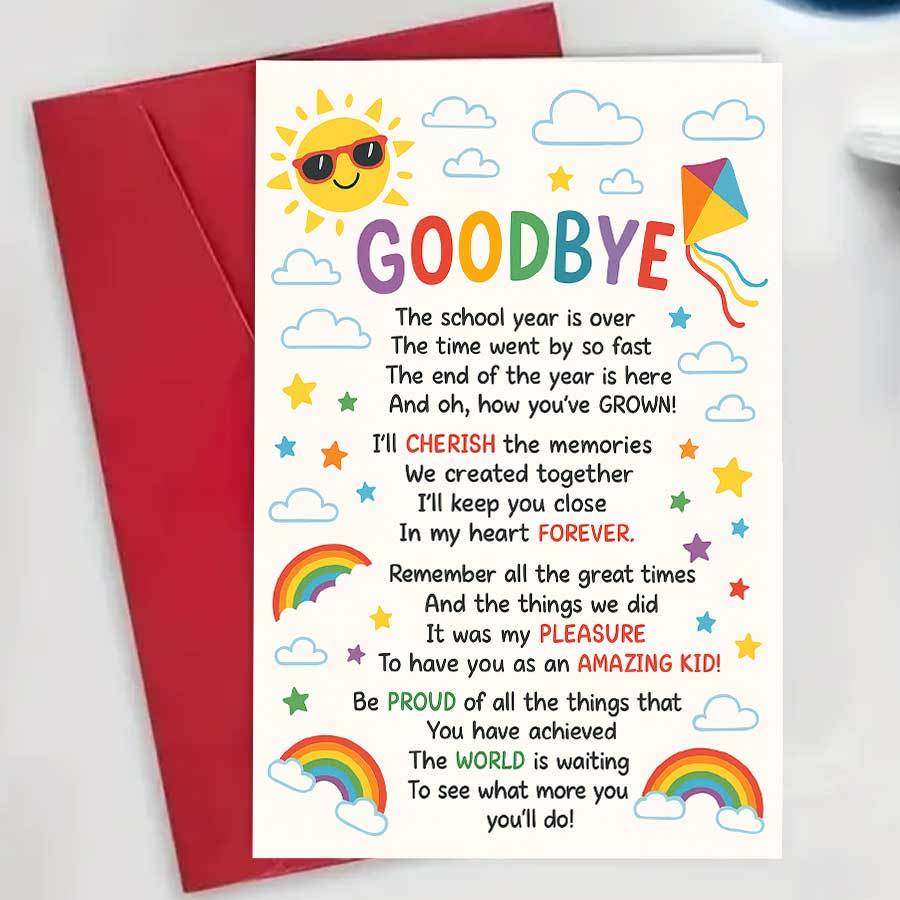 Farewell Card Design For Students