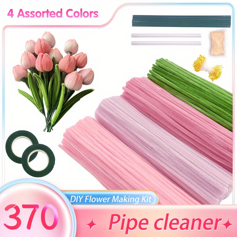 pipe cleaner flowers sold on Temu Australia