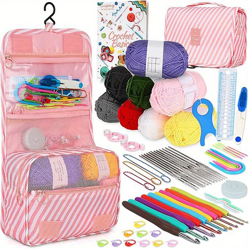crocheting set sold on Temu United States
