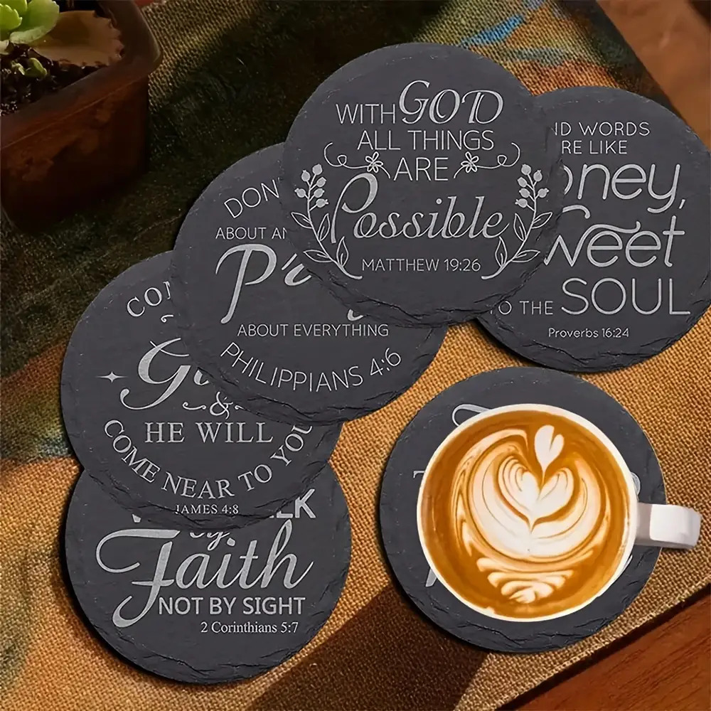 stone drink coasters sold on Temu Australia