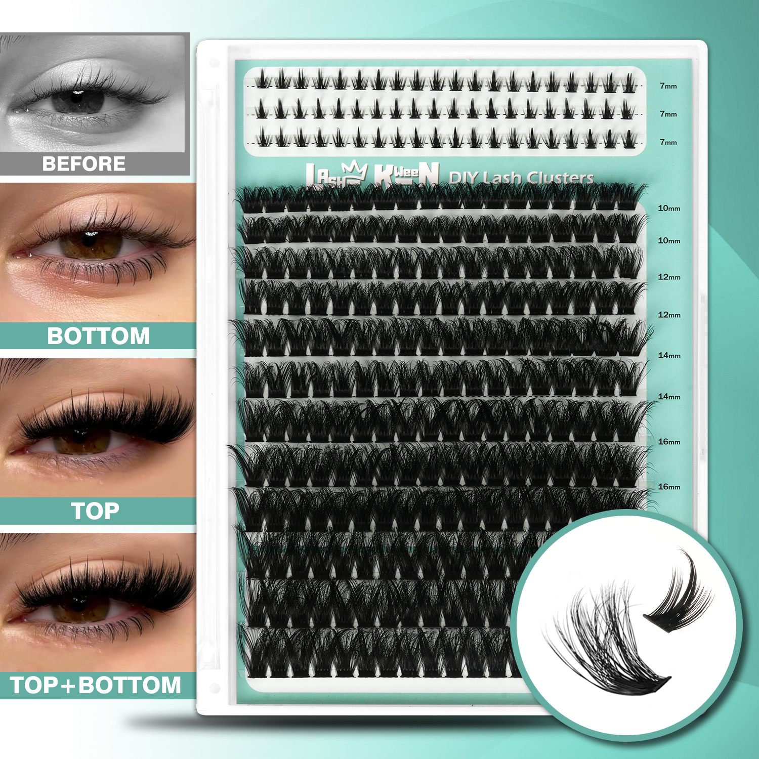lash clusters sold on Temu United States