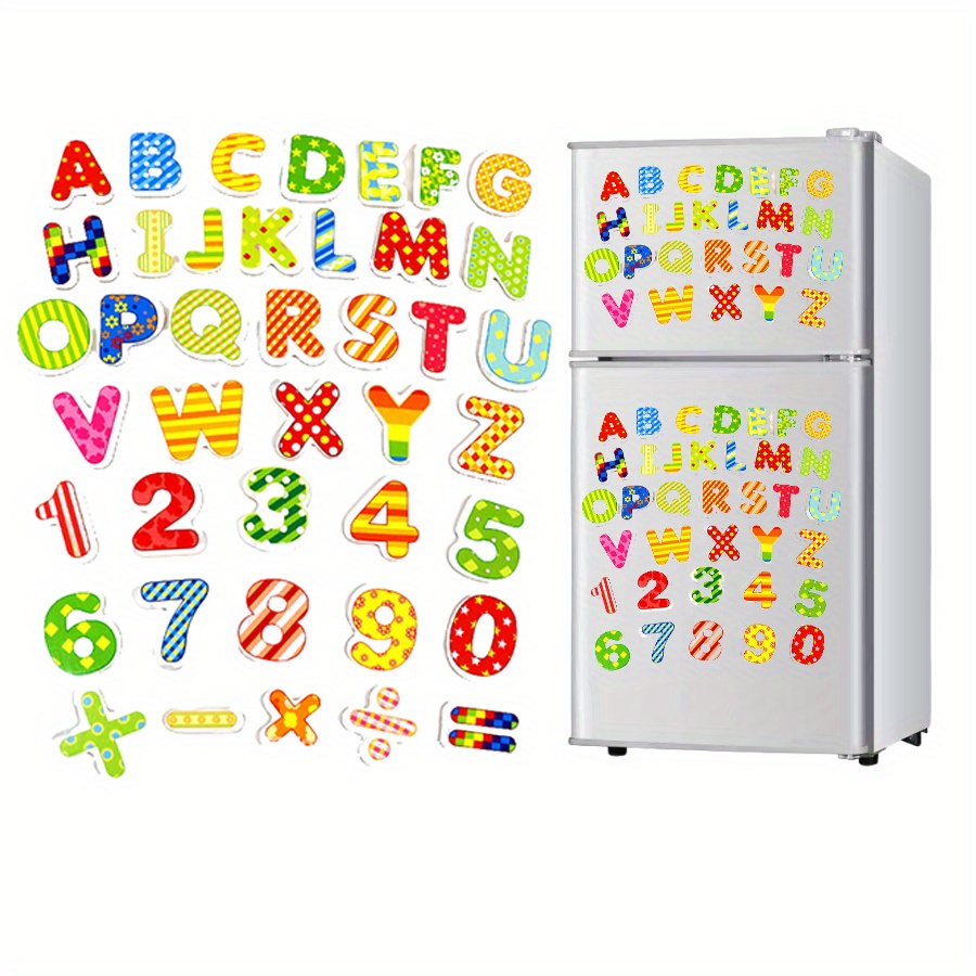 Toys For Toddlers 78-Piece Magnetic Letters Set - Uppercase, Lowercase ...