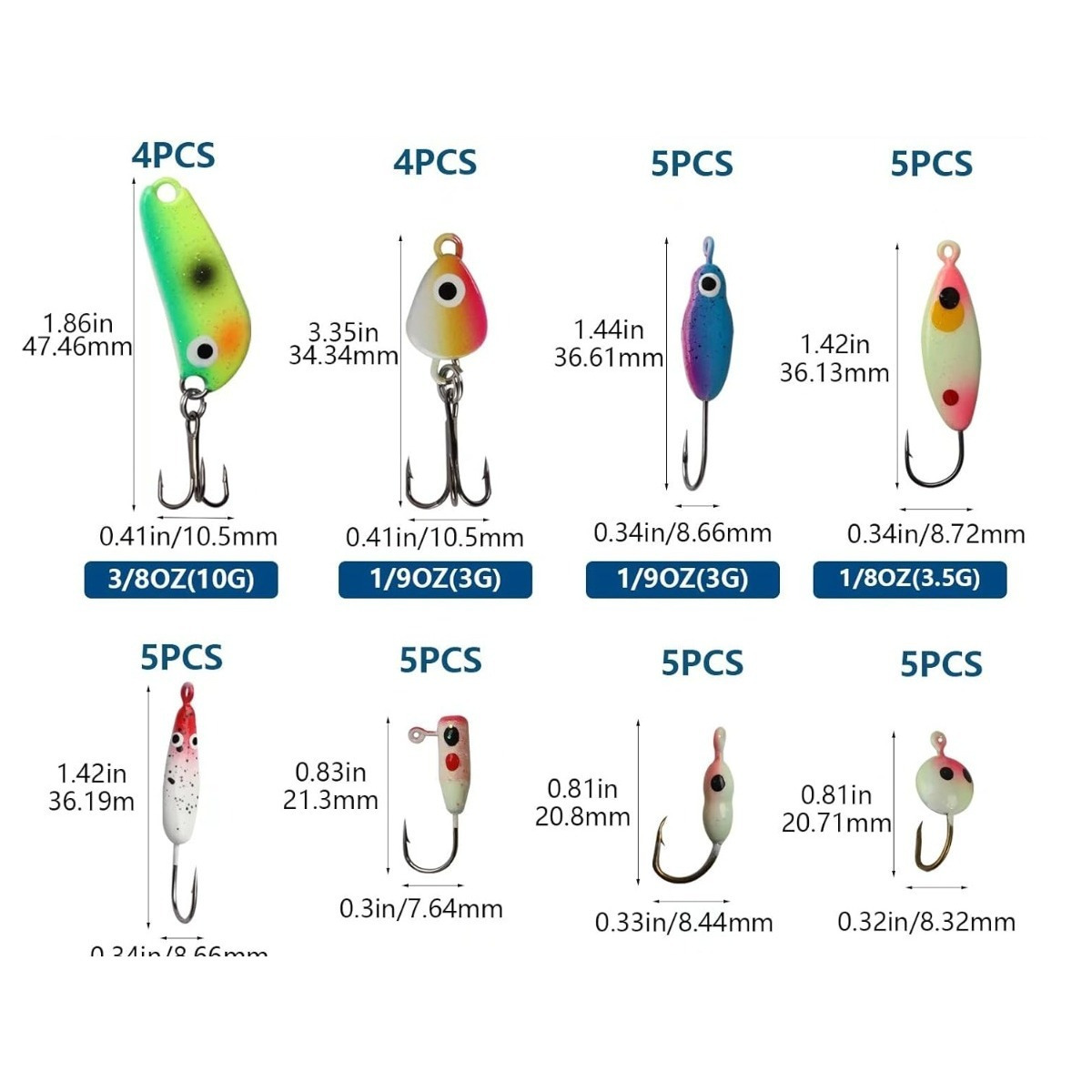 Glow in dark Crappie Jig Storage Box Realistic - Temu Canada