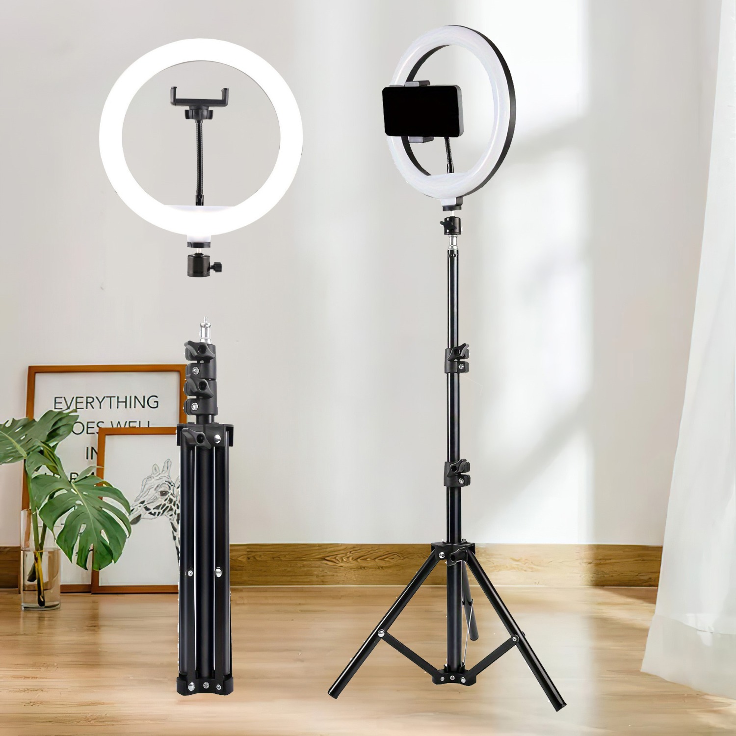 ring light with stand sold on Temu United States