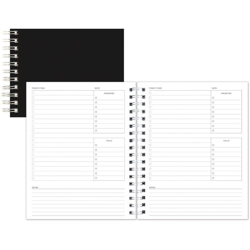 Undated Task Planner Personal Black - Temu