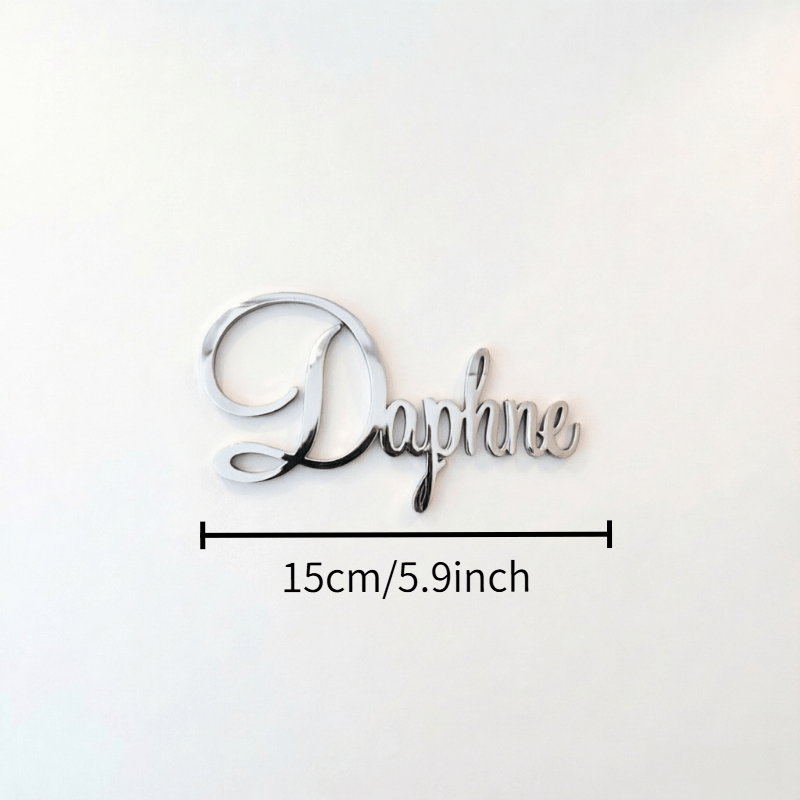 acrylic name sign sold on Temu Australia