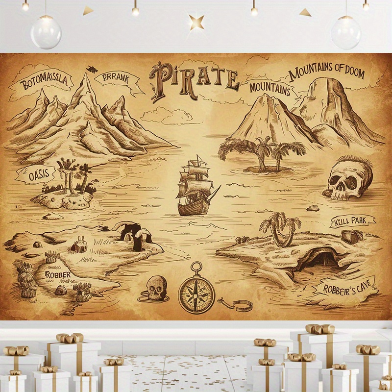 Pirate Treasure Map Wallpaper