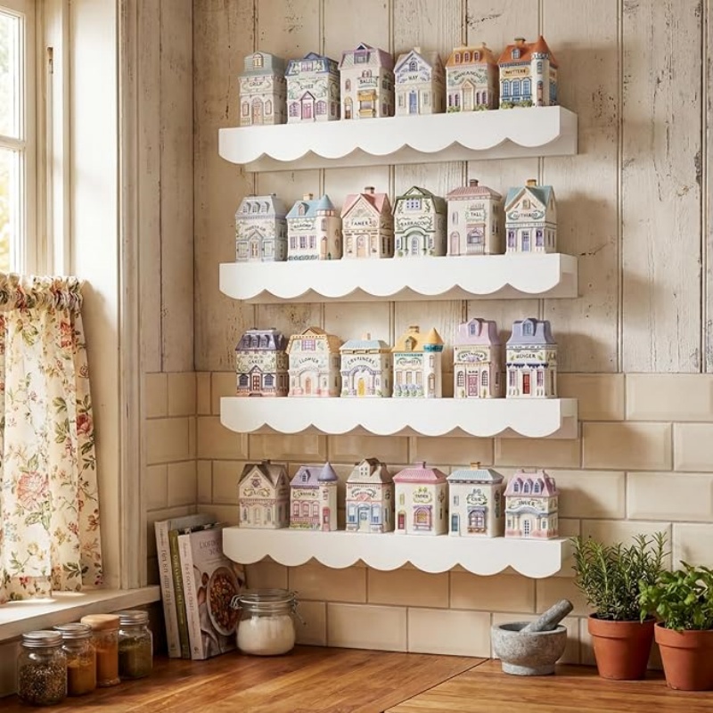 wooden spice rack sold on Temu United States