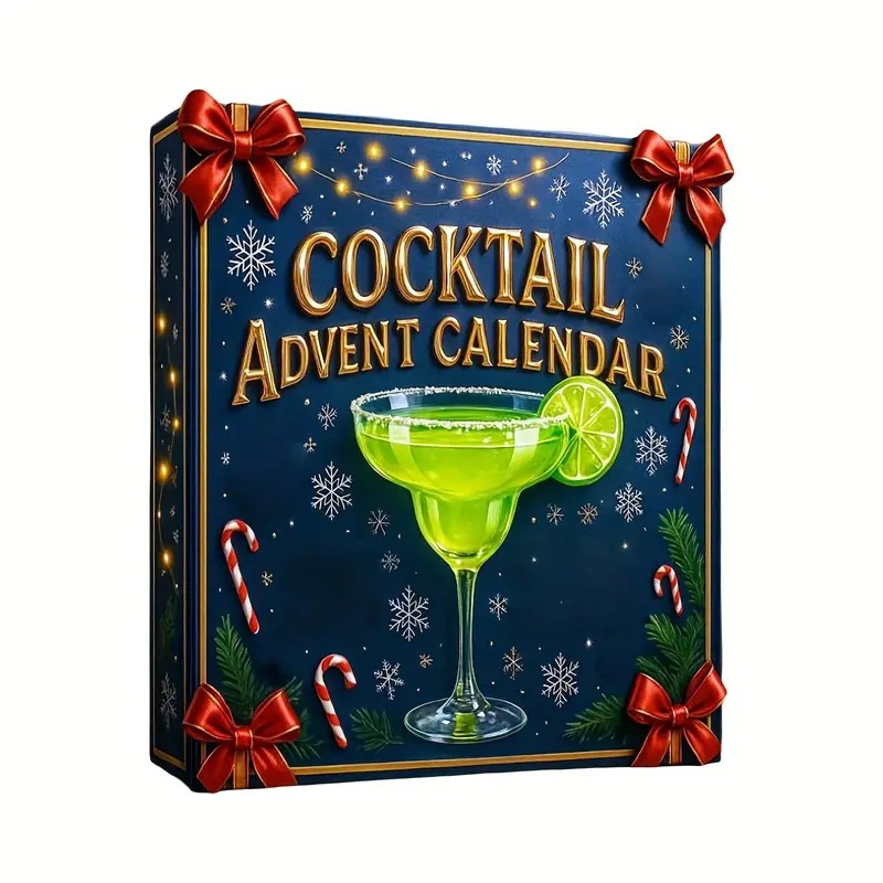 3D Christmas Countdown Calendar with Mini Cocktail Bottles - Multicolor ...