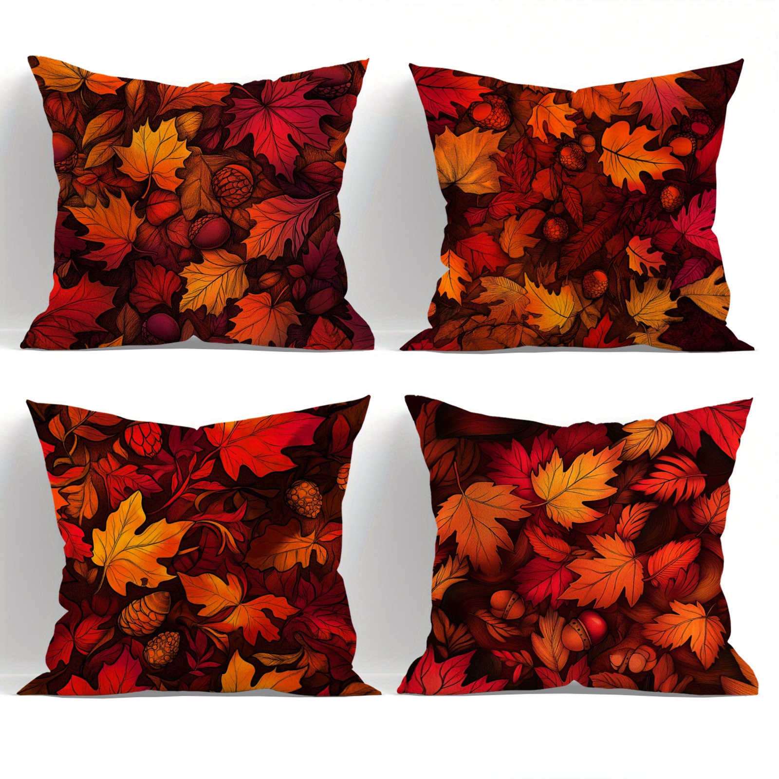 burgundy cushion covers sold on Temu United States