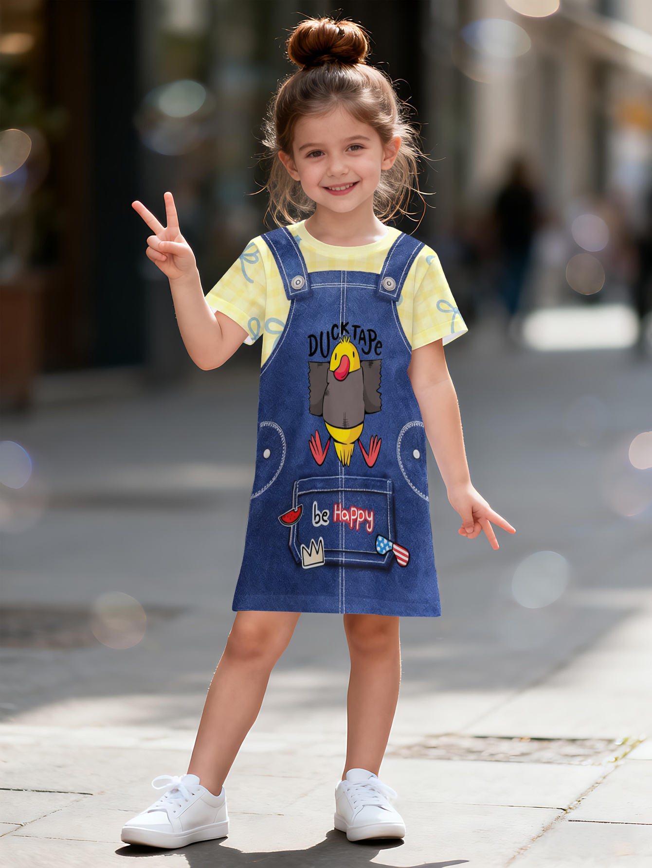girl duck dress sold on Temu United States