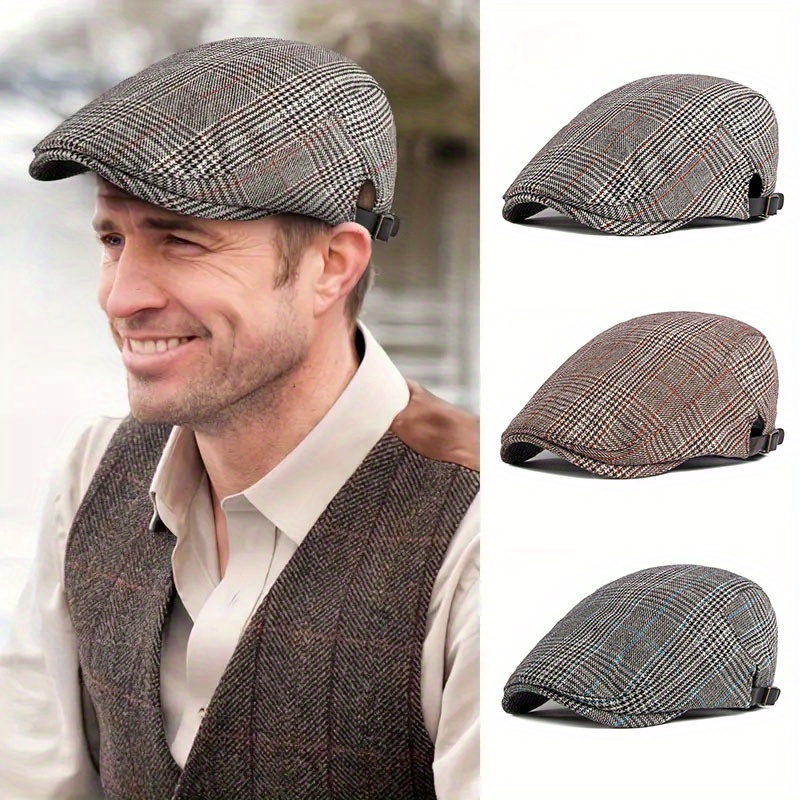 men hats newsboy sold on Temu United States