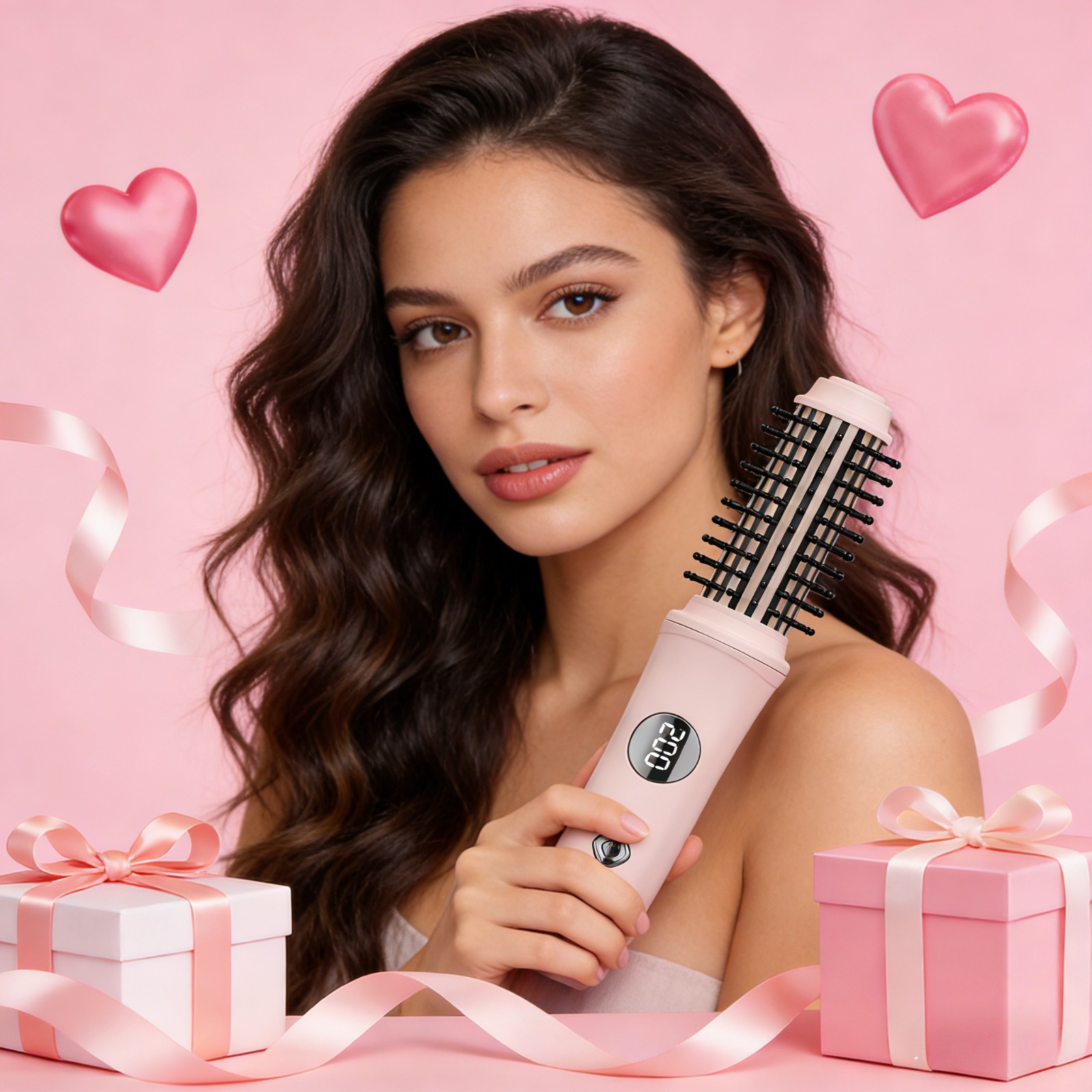 curling brush electric sold on Temu United States