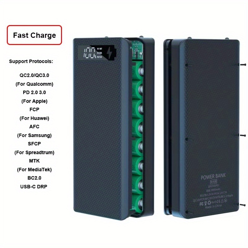 power bank case sold on Temu United States