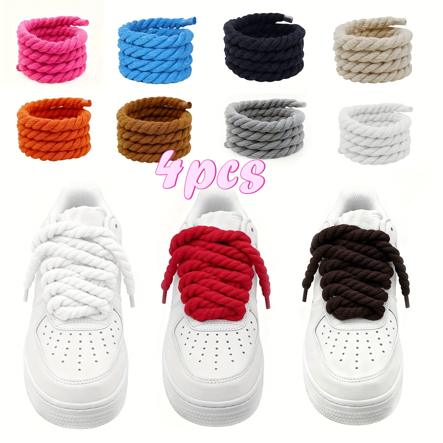 rope laces sold on Temu United States