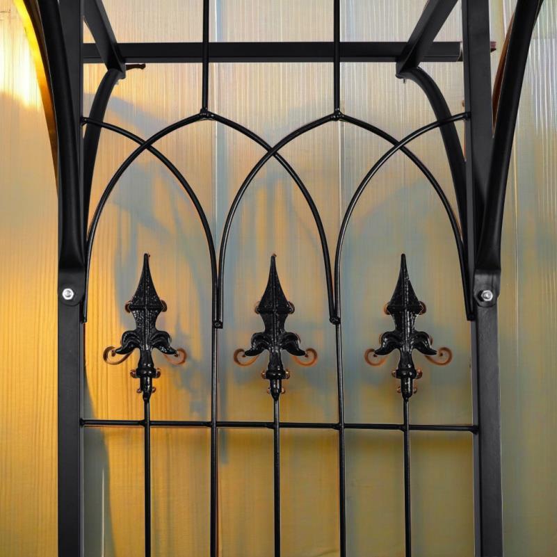 Metal Garden Arch Trellis Sturdy Support - Temu Canada
