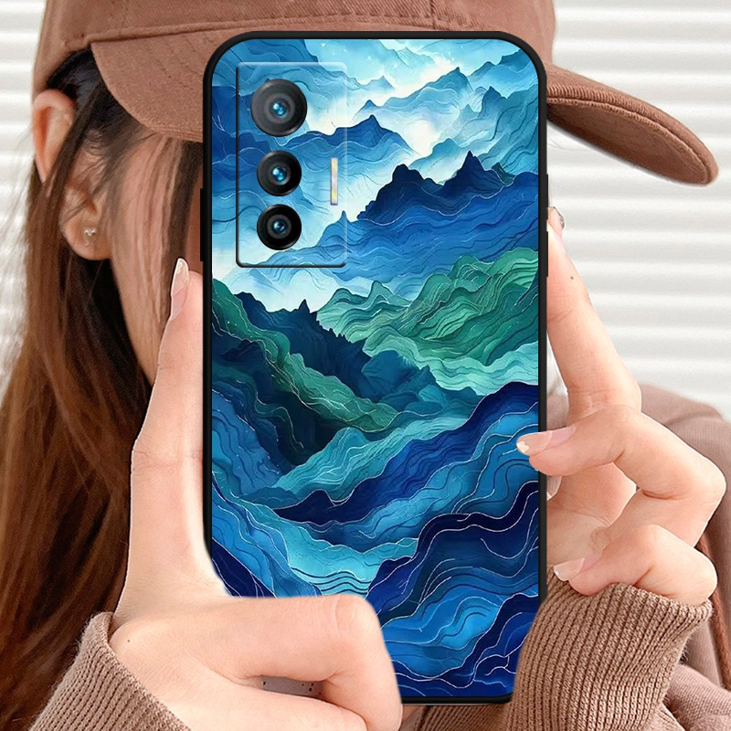 Matte mek TPU futrola za telefon sa pogledom na planine za - Temu Serbia