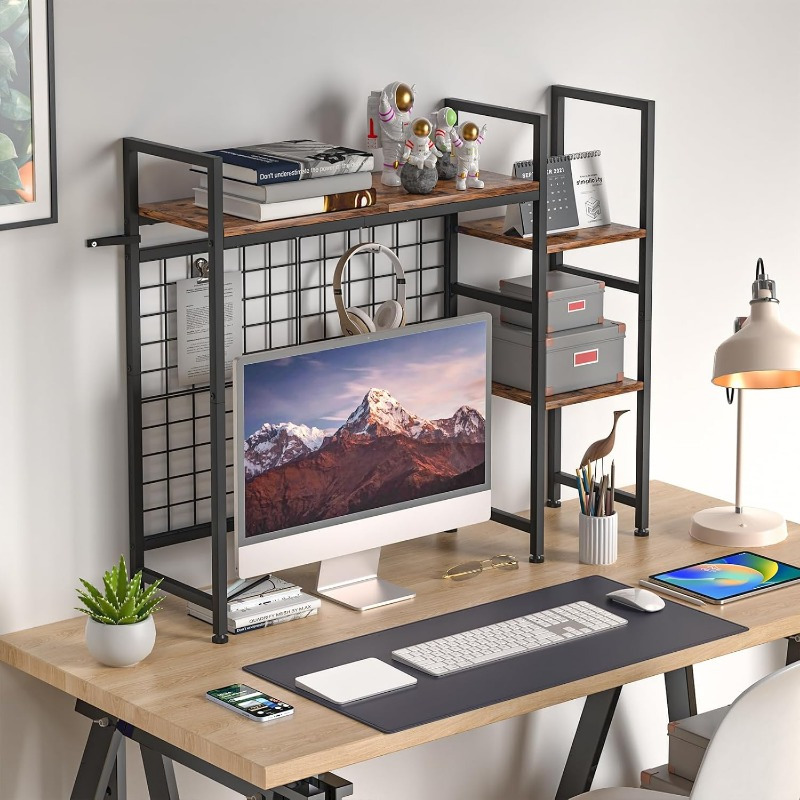 desktop pc shelf sold on Temu United States