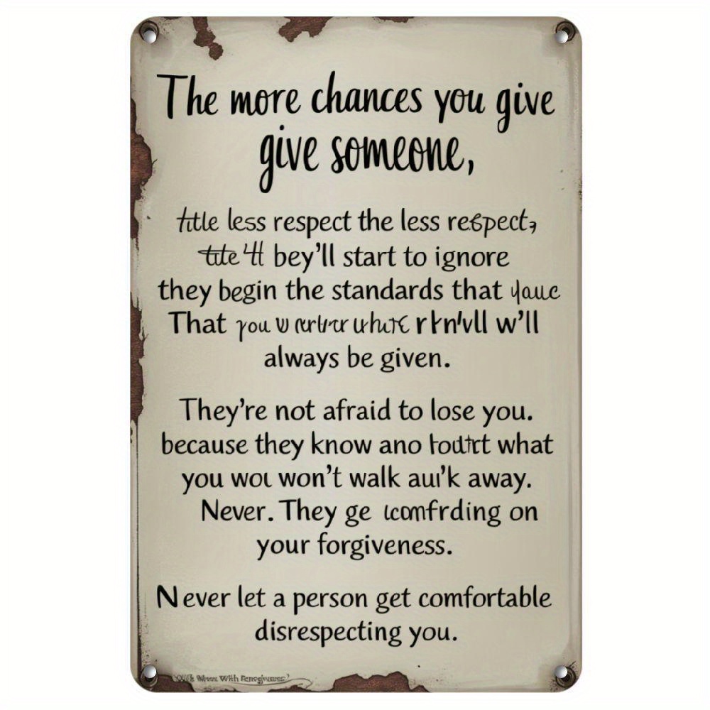 Vintage Inspired Aluminum 8x12 Inches Retro Quote - Temu