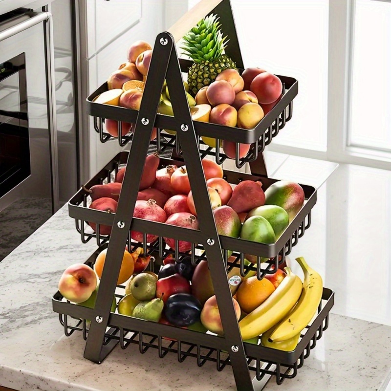 Metal Fruit Basket Stand