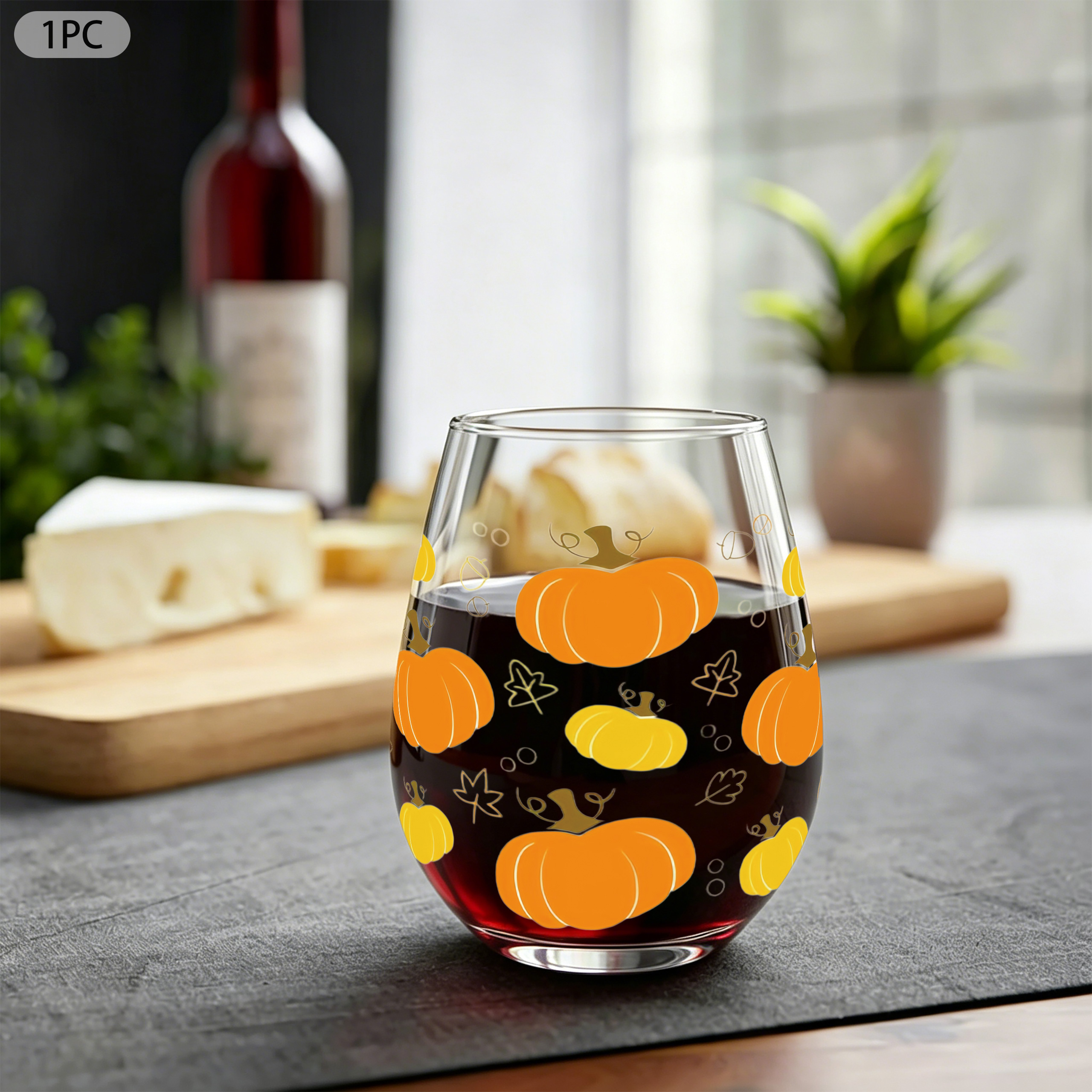 pumpkin glass sold on Temu United States