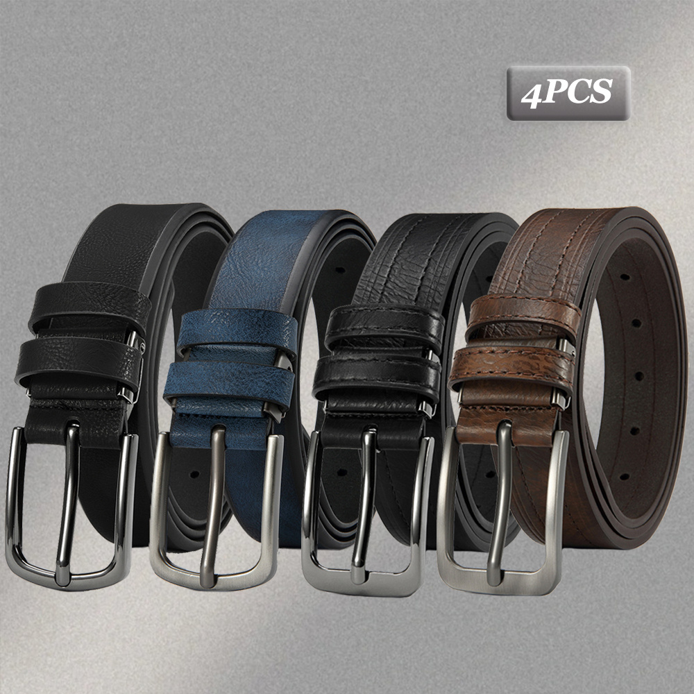 mens leather belts sold on Temu United States