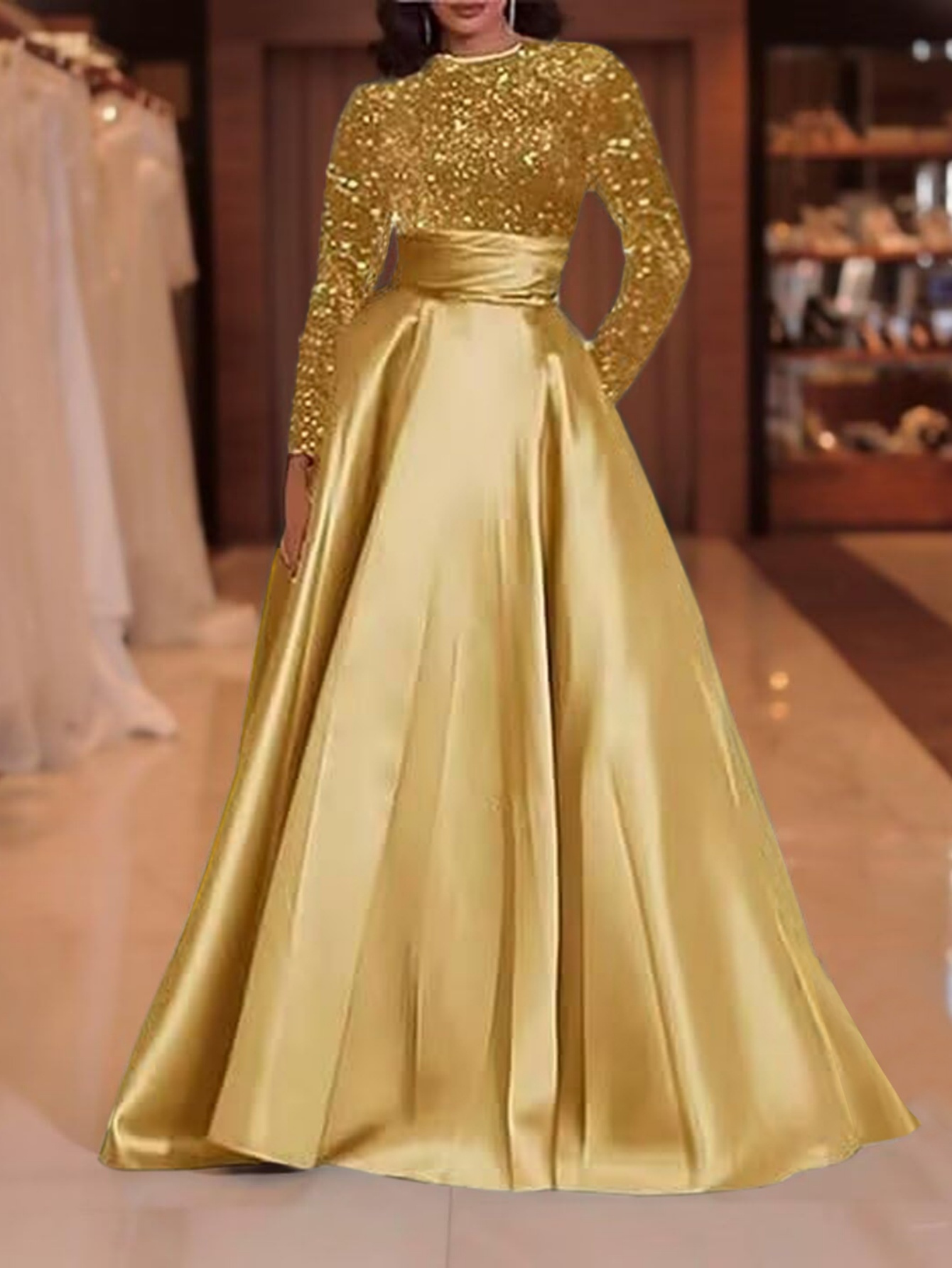 formal dresses sold on Temu United States