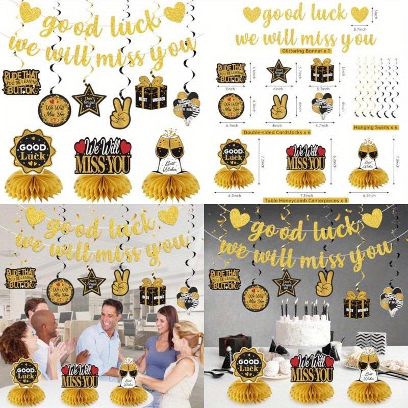 Going Away Party Centerpieces