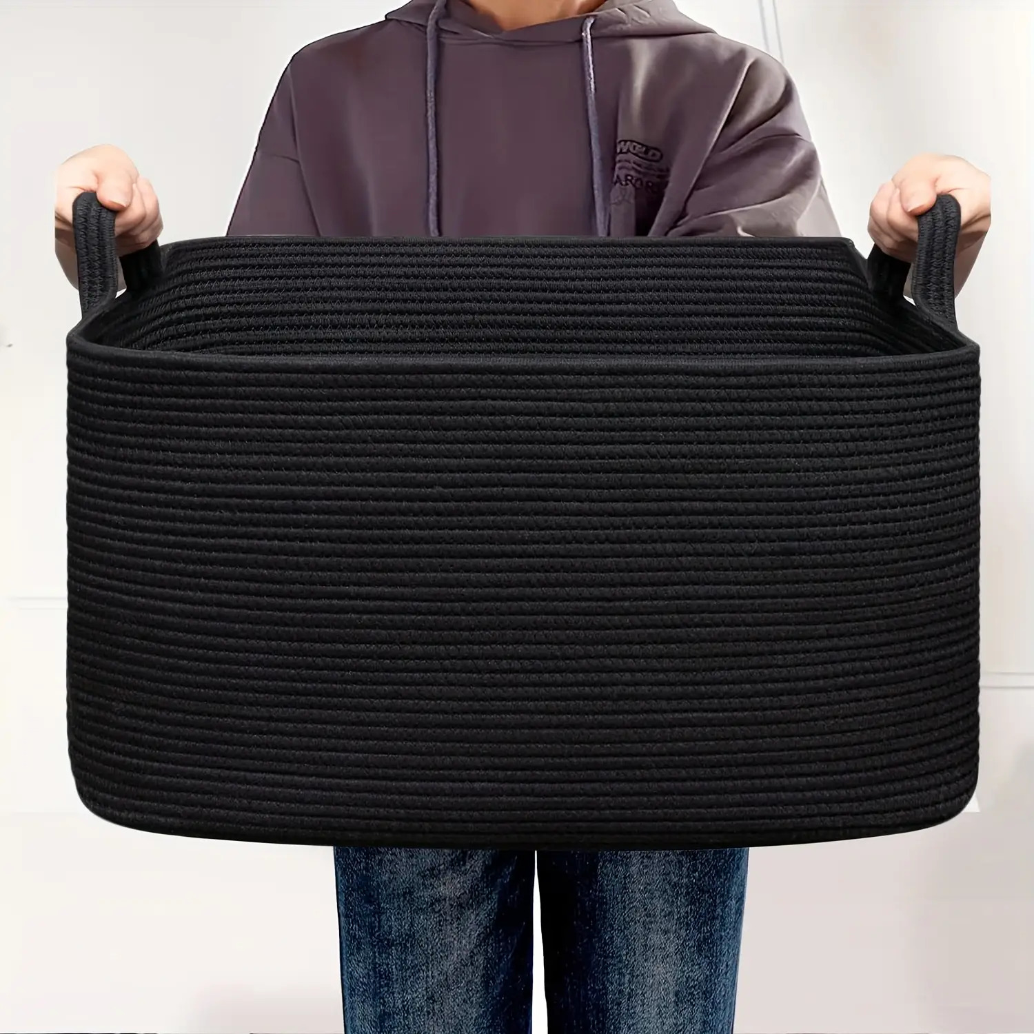 large woven basket sold on Temu United States