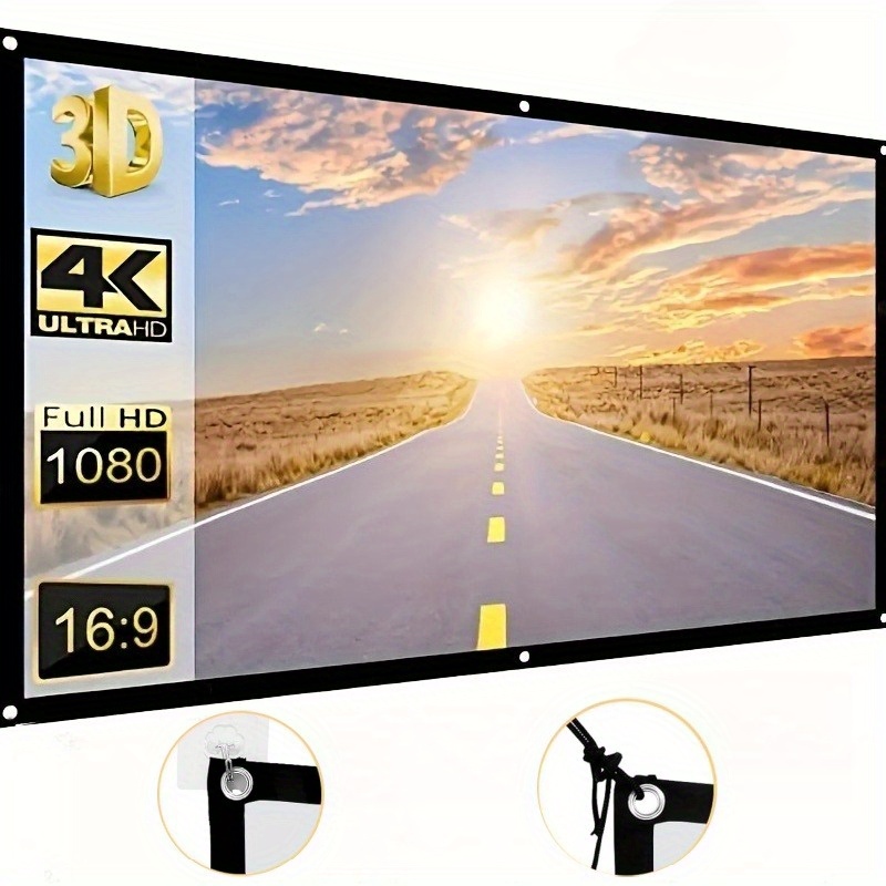 portable projector screen sold on Temu United States