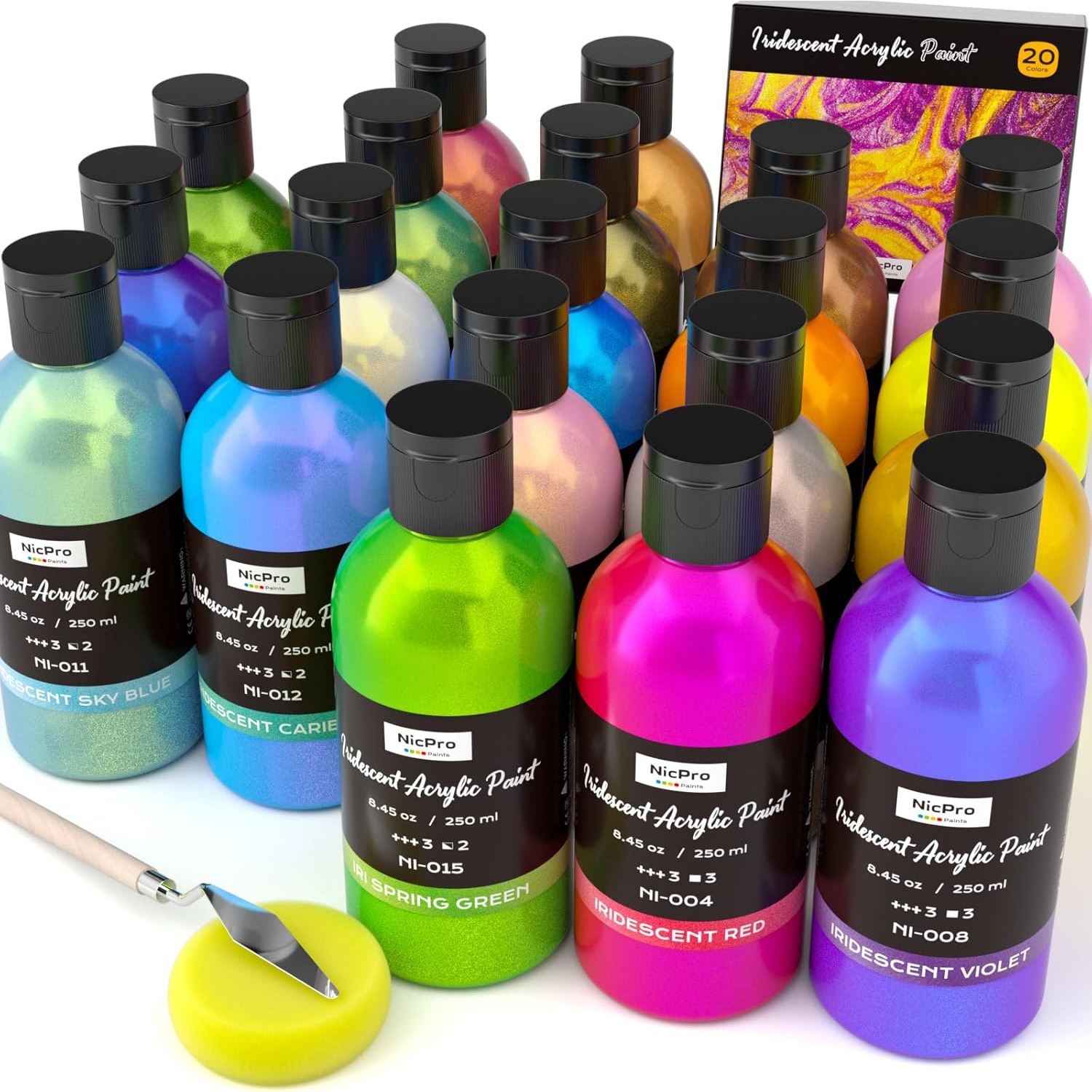 metallic acrylic paint sold on Temu United States