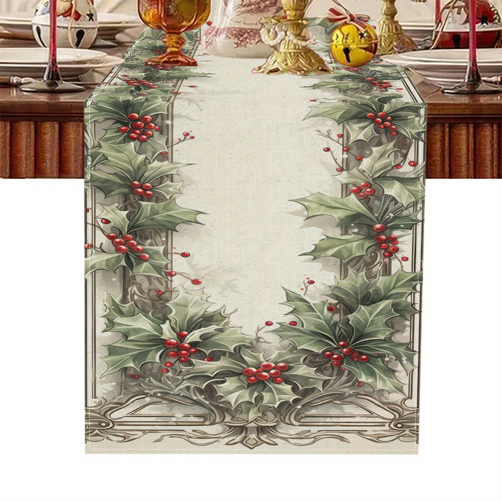 christmas table runners sold on Temu United States
