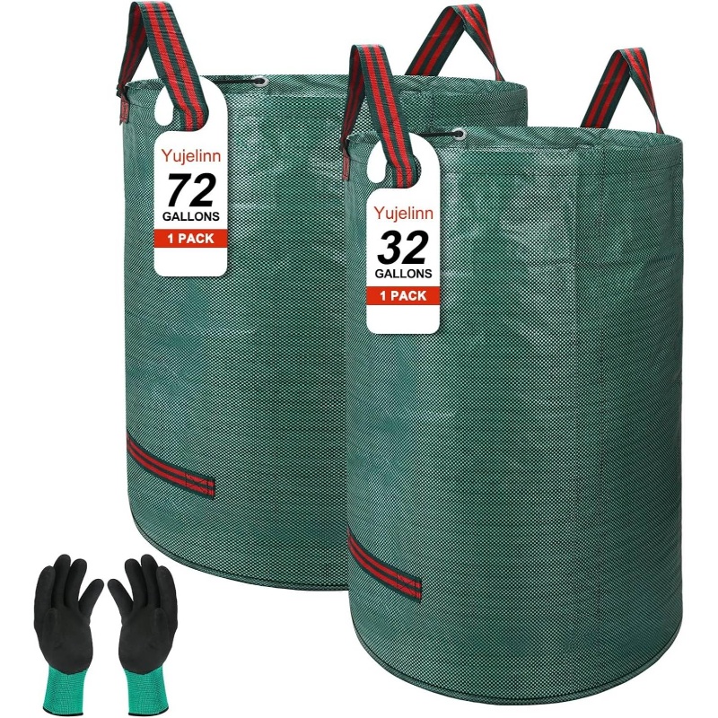 collapsible lawn and leaf bag sold on Temu United States