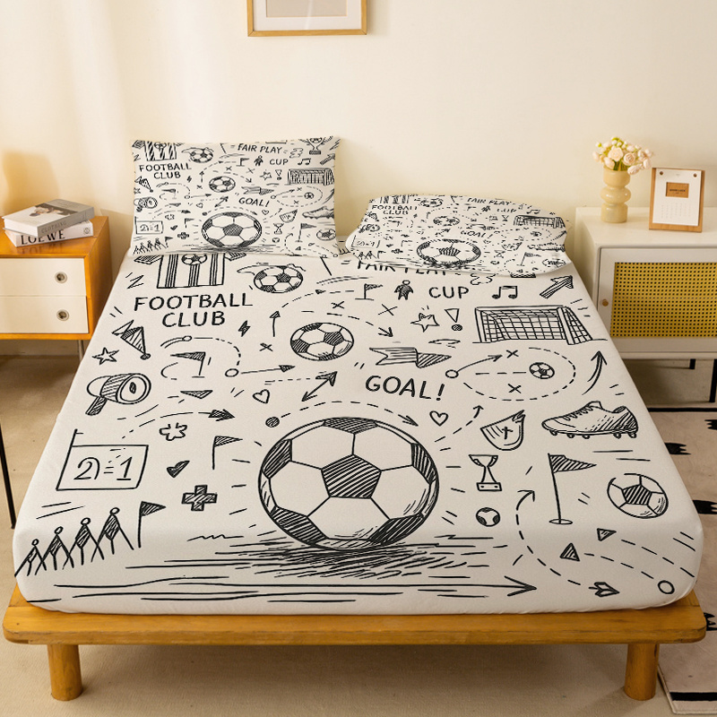 soccer bedding sold on Temu Australia