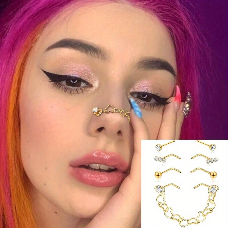 double nose piercing - Ghana