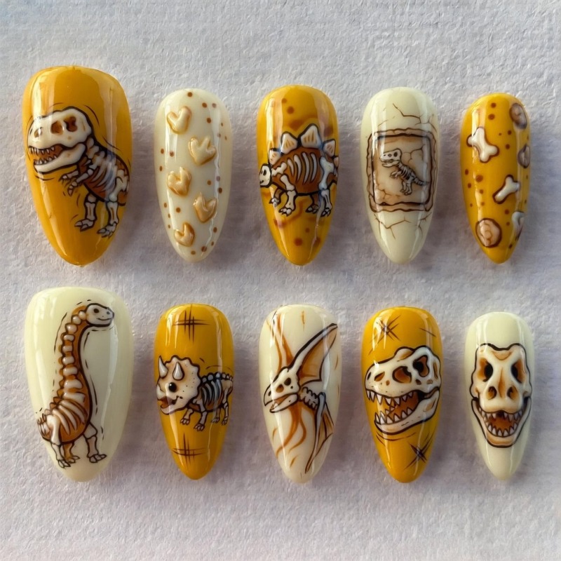 dinosaur nails sold on Temu United States
