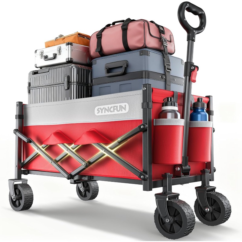 foldable shopping cart with wheels sold on Temu United States