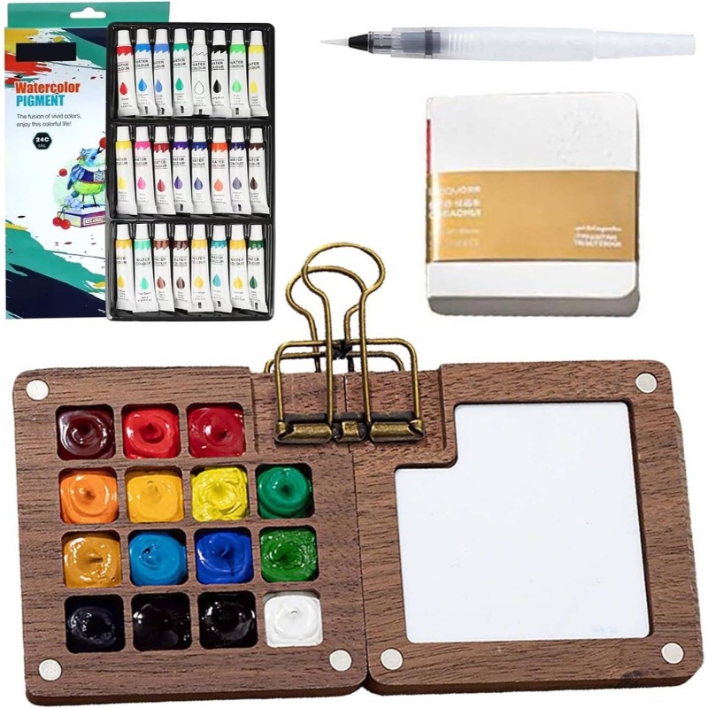 watercolor paint travel kit sold on Temu United States
