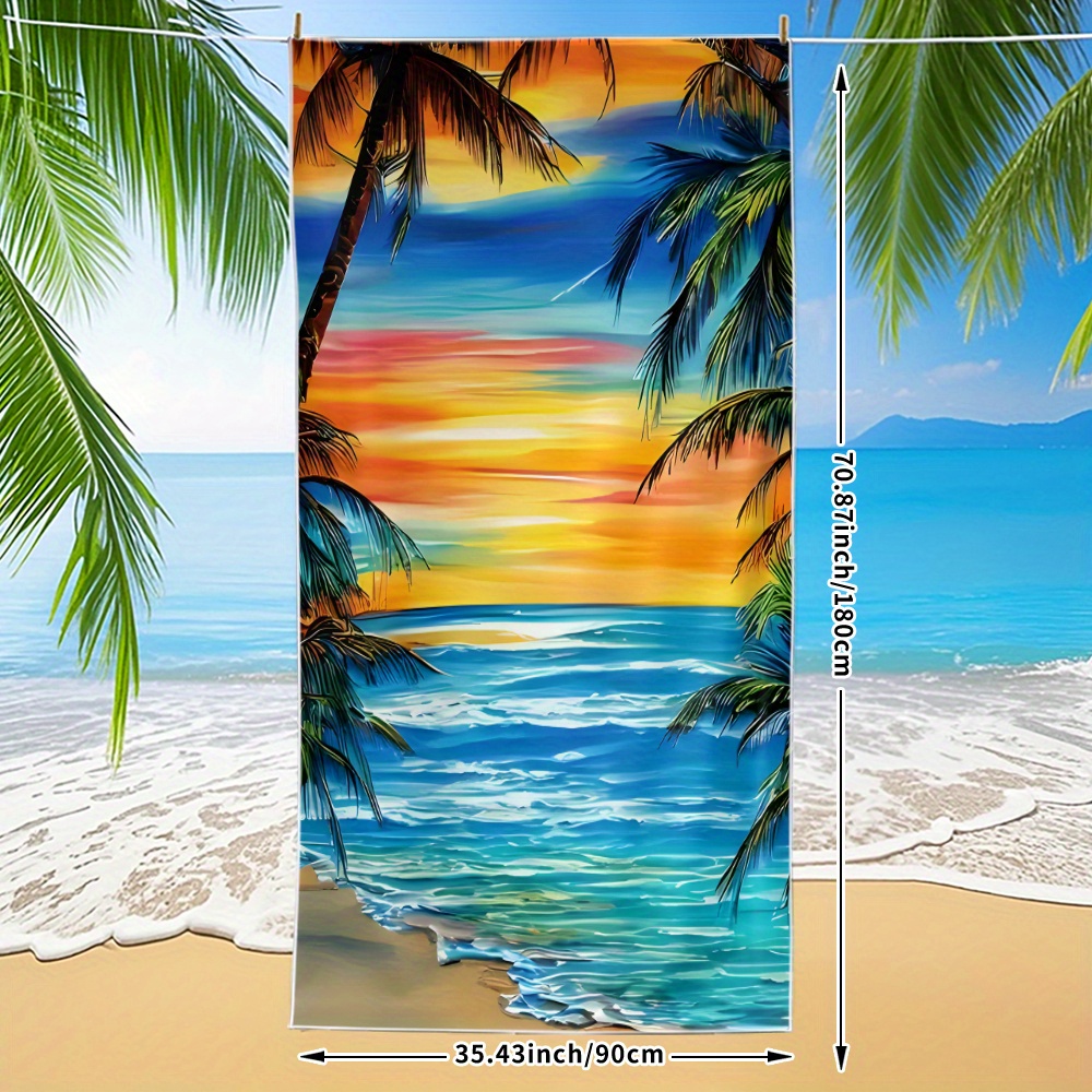 beach towels large sold on Temu United States