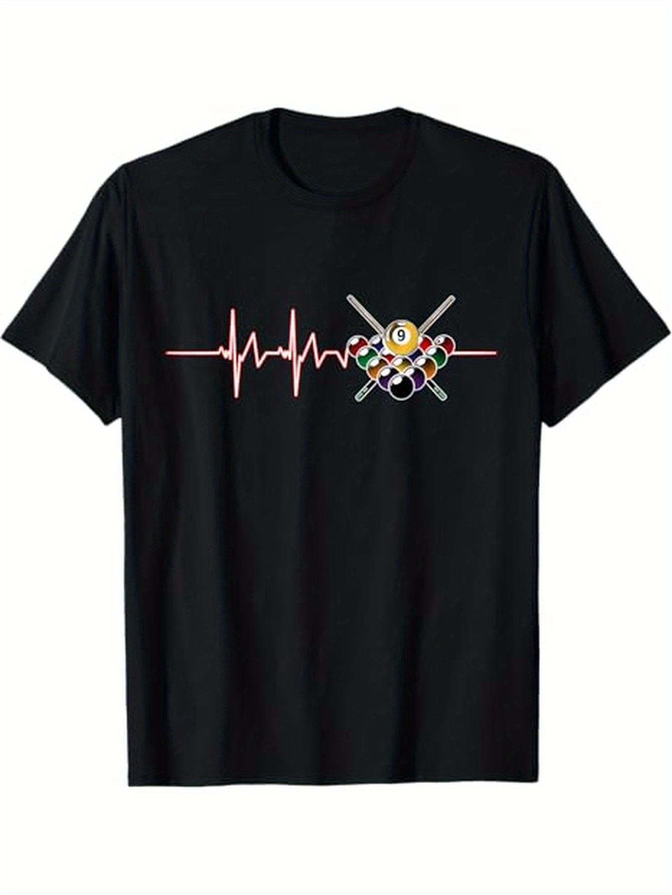 billiard pool player billiards cue sports heartbeat t - Temu