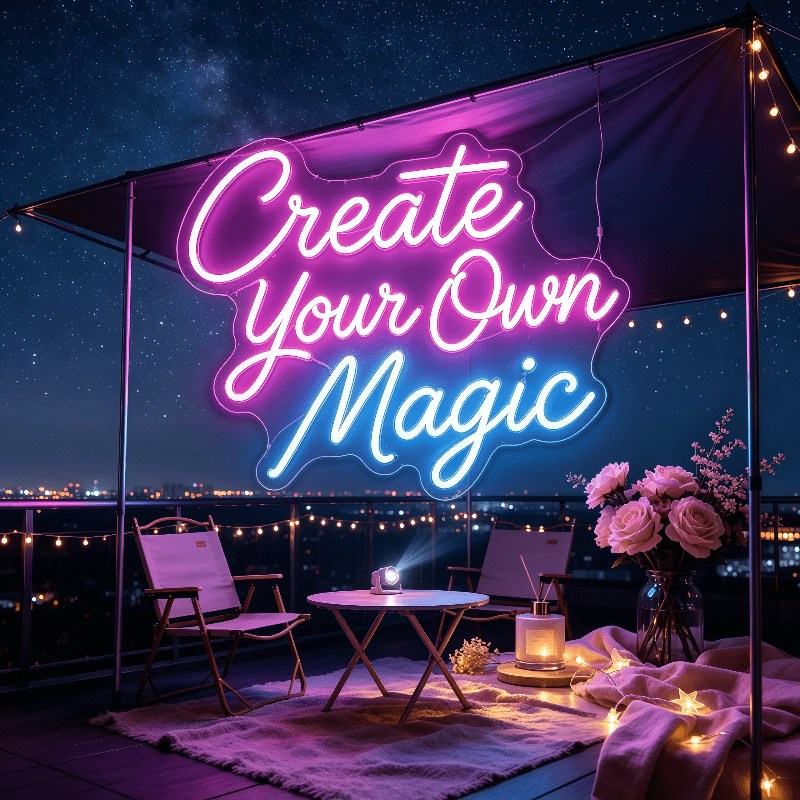 personalised neon sign sold on Temu United States