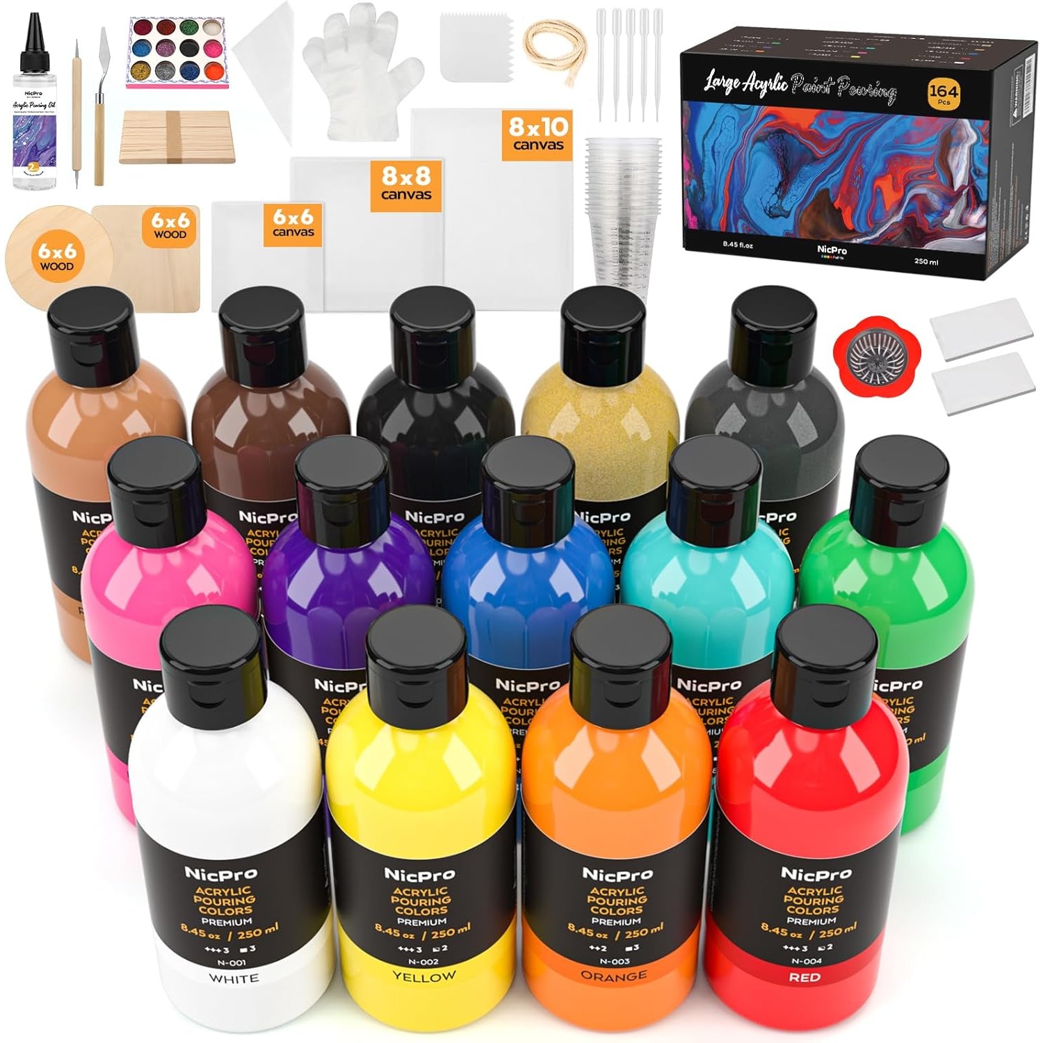 pour paint sold on Temu United States