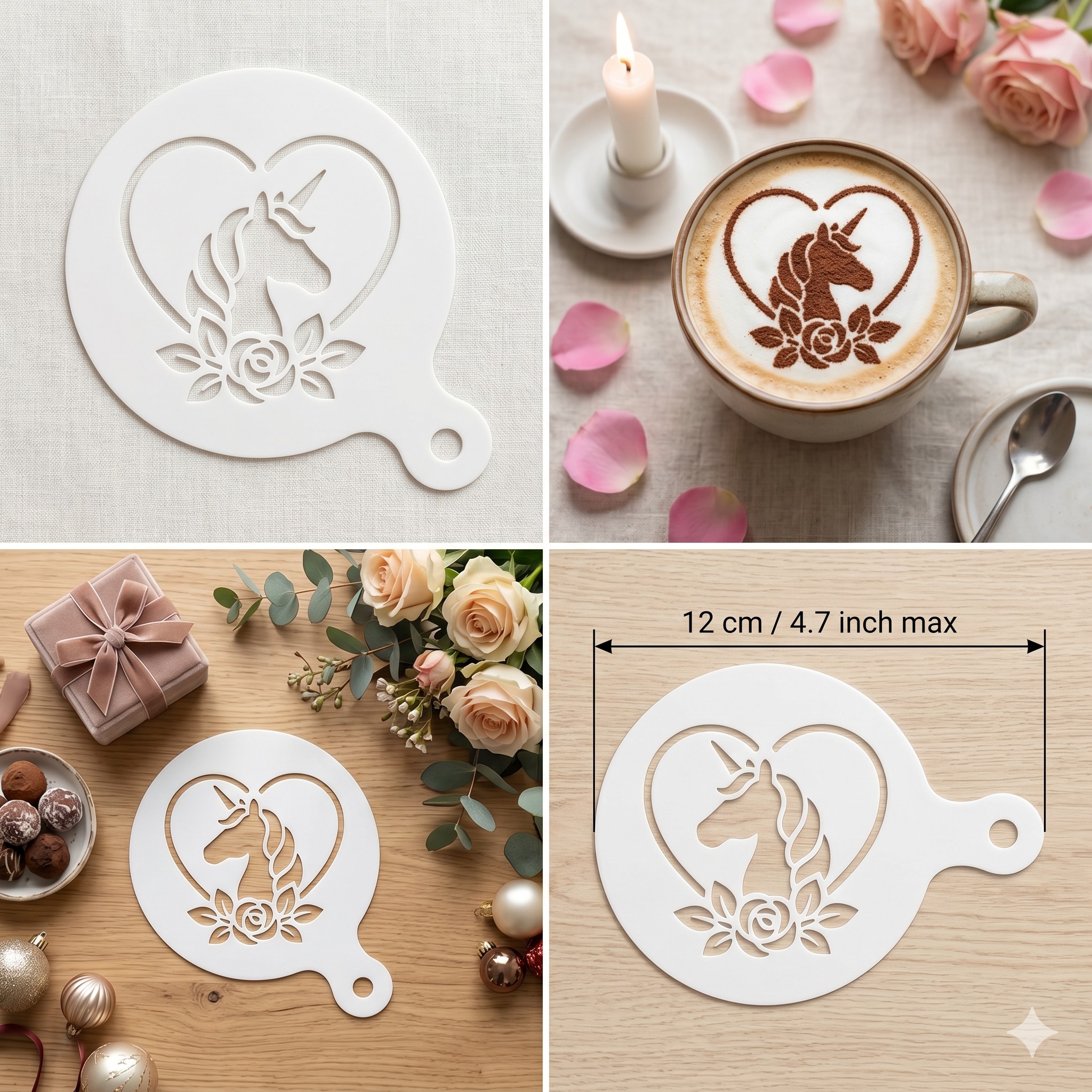 unicorn stencil sold on Temu Republic of Korea
