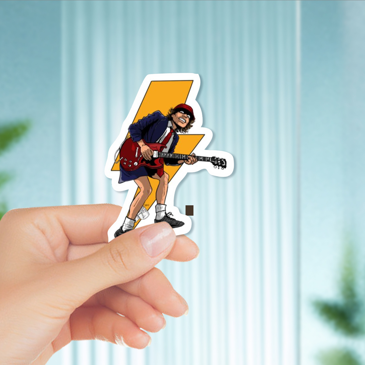 rock music stickers sold on Temu United States