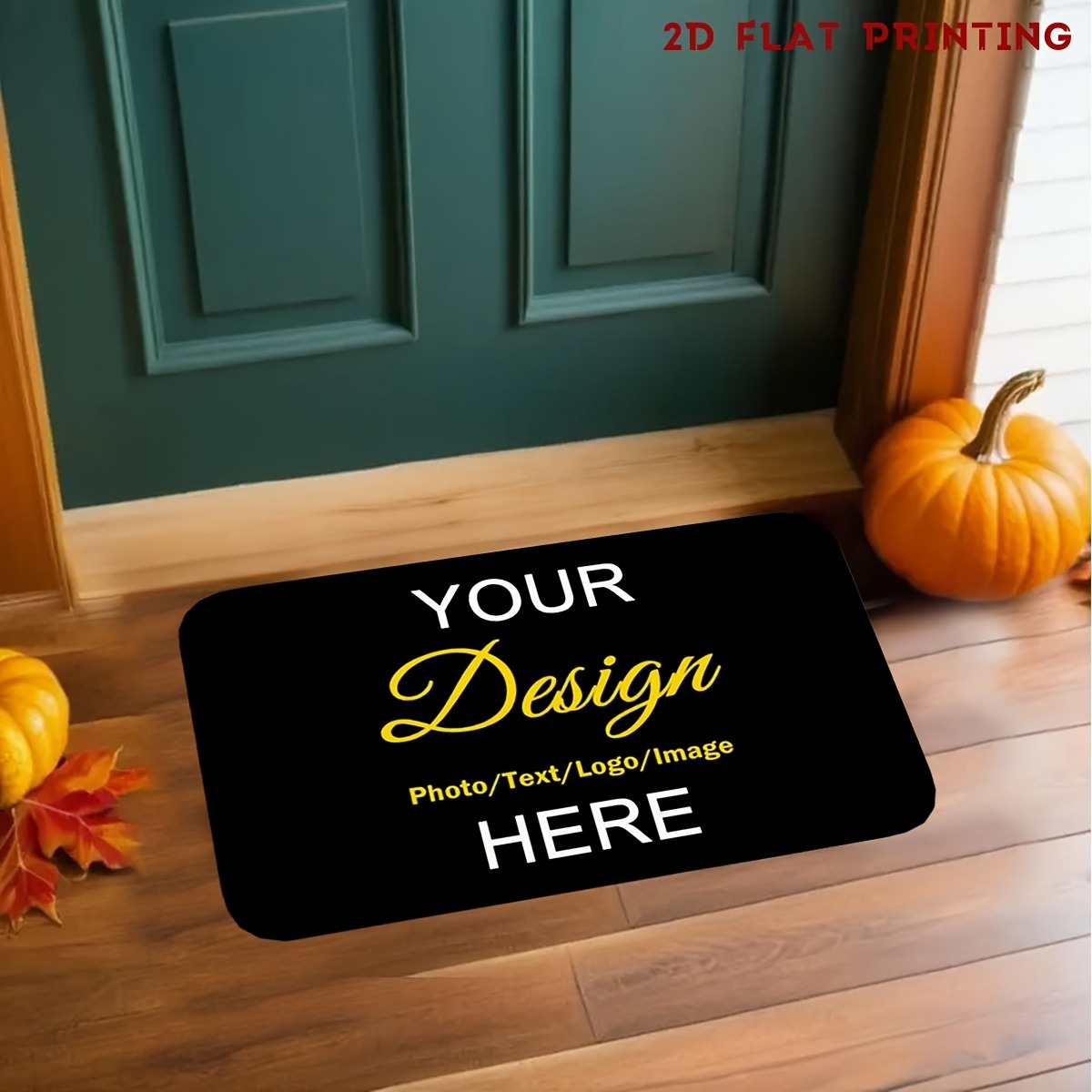 custom door mats sold on Temu United States