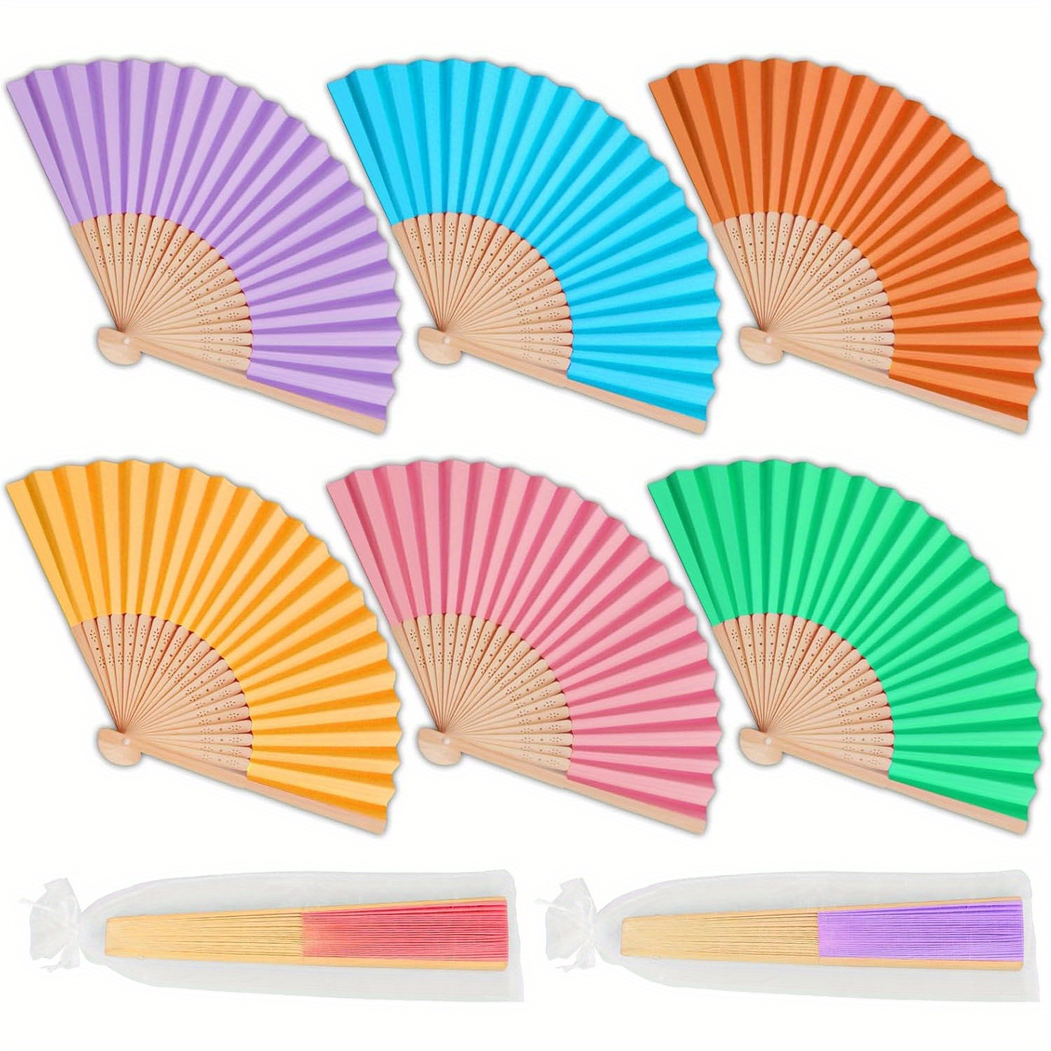 folding fans sold on Temu United States