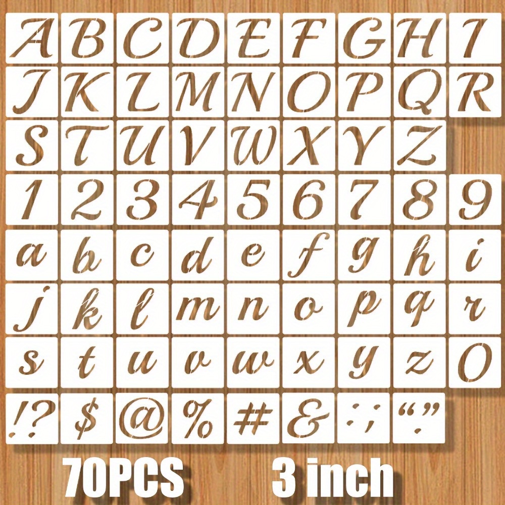 Letter Stencils Alphabet For Painting - 42 Pack Letter And Number 11 ...
