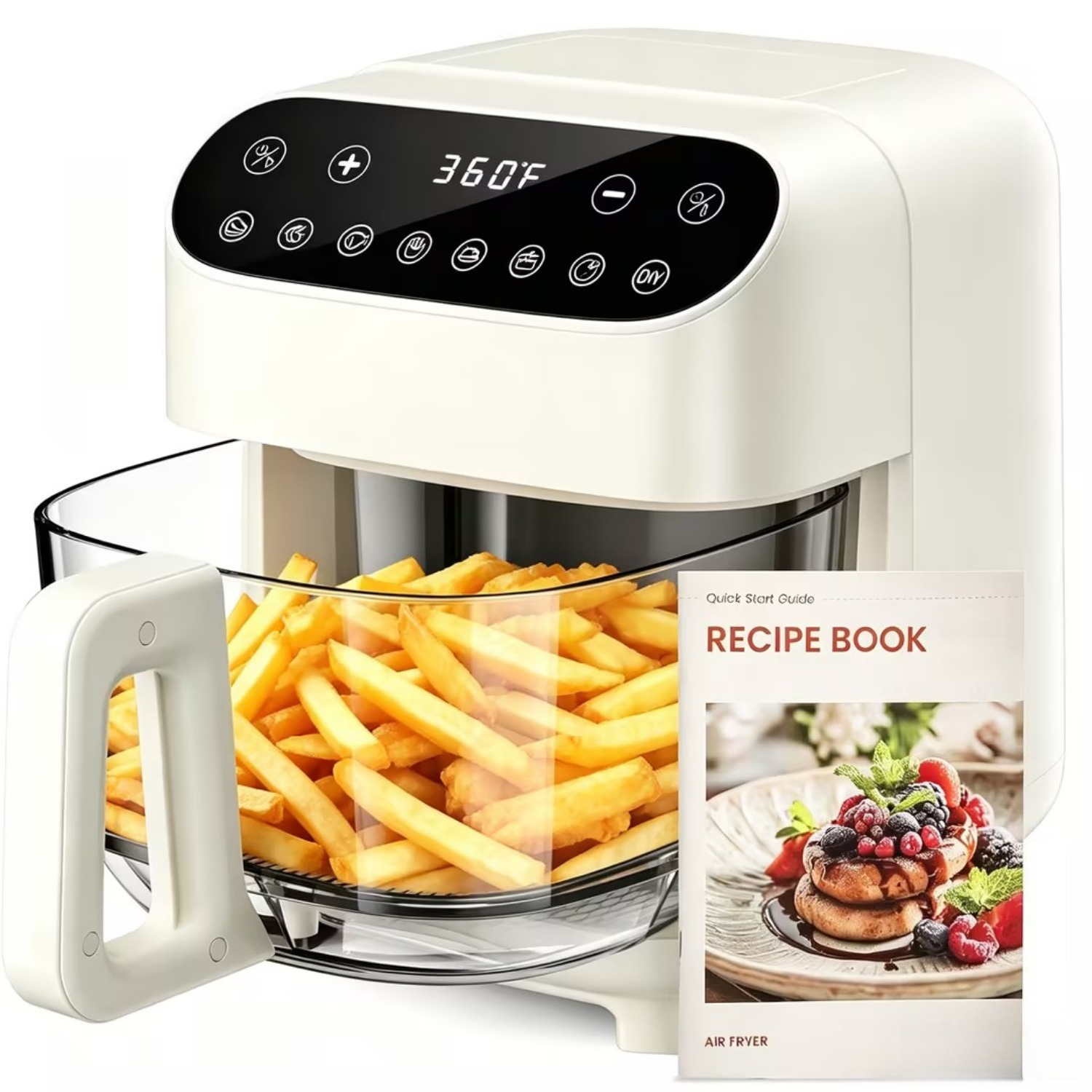 glass air fryer sold on Temu United States