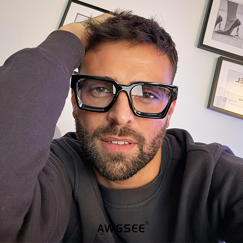 square frame glasses sold on Temu United States