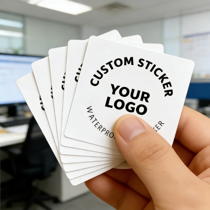 custom stickers for business sold on Temu United States